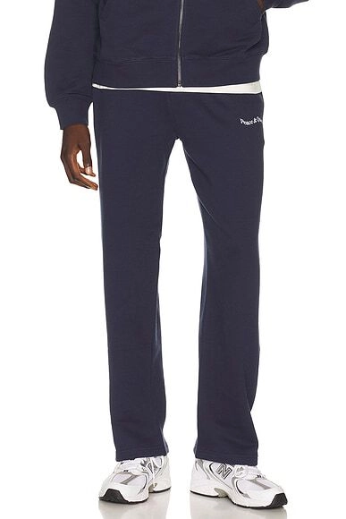 MUSEUM OF PEACE & QUIET Stencil Sweatpants - Navy