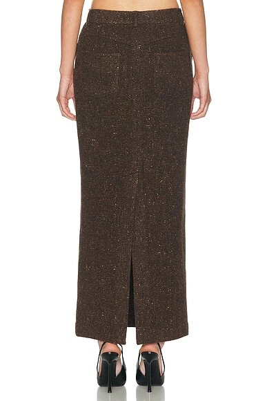 Ralph Lauren Textured Tweed Maxi Pencil Skirt