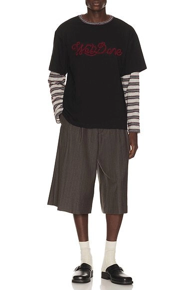 We11Done Rope Embroidered Long Sleeve T-shirt