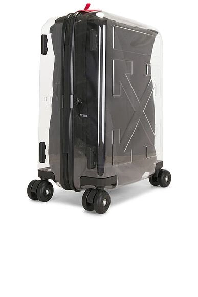 Off-White Quote Arrow Trolley Luggage + Stickers