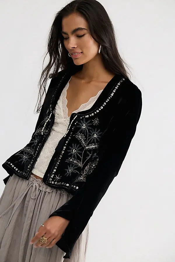 Free People Atelier Embellished Jacket At
