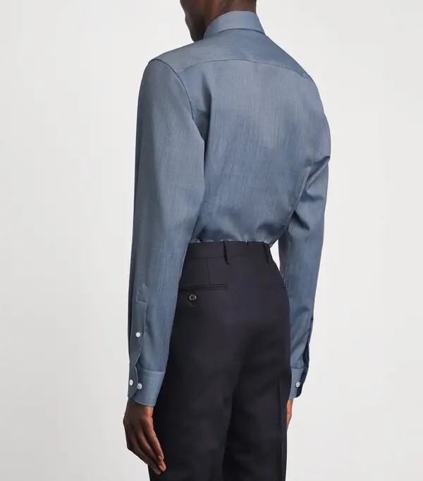 Eton Merino Wool Houndstooth Shirt