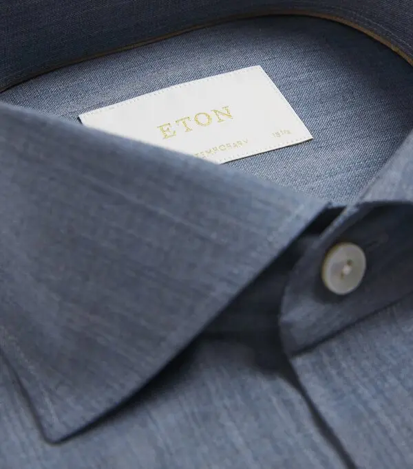 Eton Merino Wool Houndstooth Shirt