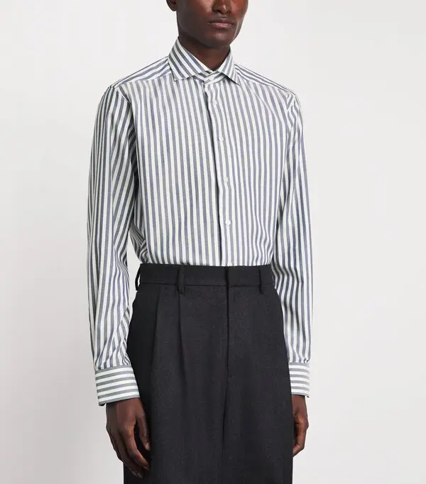Eton Cotton Bengal Stripe Shirt