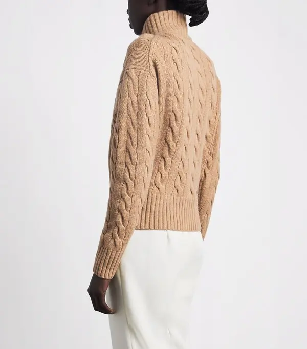 Polo Ralph Lauren Wool-cashmere Quarter-zip Sweater