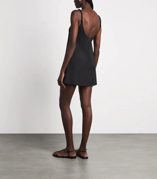 Hunza G Twisted-strap Mini Dress
