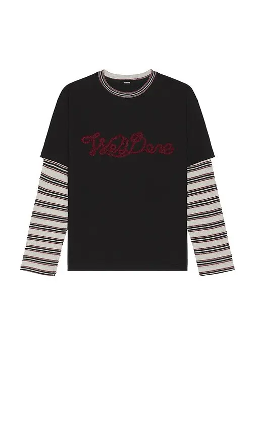 We11Done Rope Embroidered Long Sleeve T-shirt