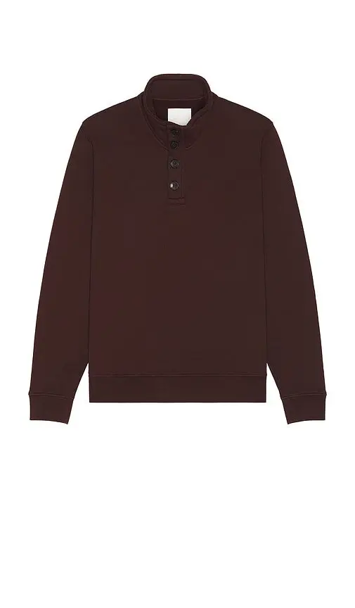 Citizens Of Humanity Half Button Pullover - Burgundy