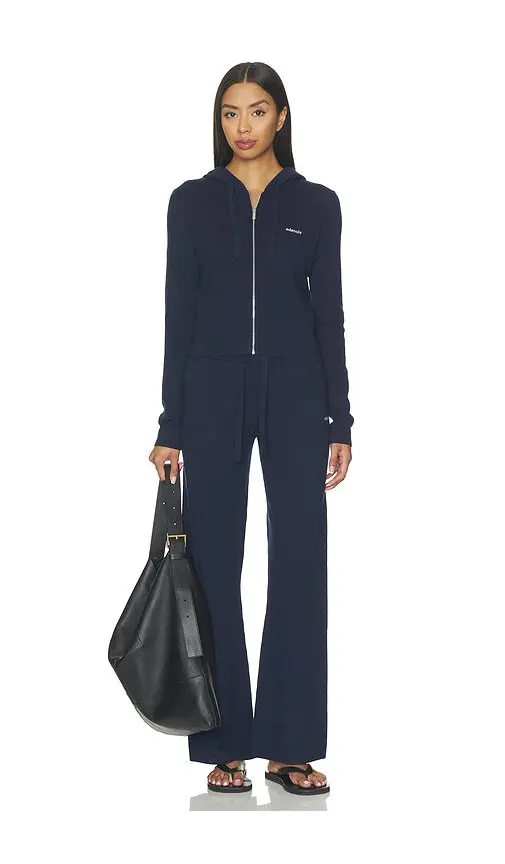 ADANOLA Knit Zip Up Hoodie