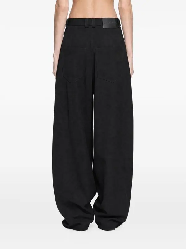 Balenciaga Wool Barrel Trousers