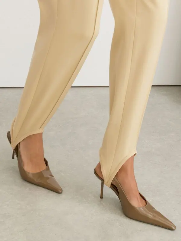 REISS Tailored Slim-fit Stirrup Trousers - Cream