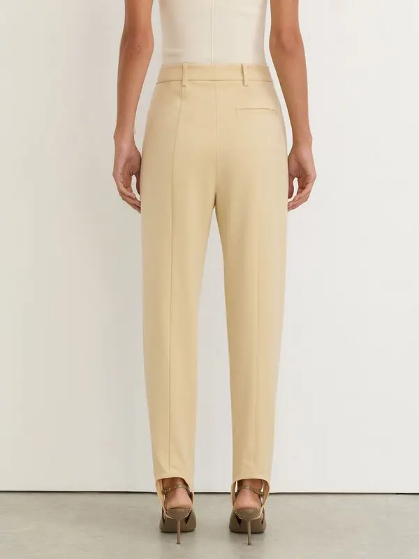 REISS Tailored Slim-fit Stirrup Trousers - Cream
