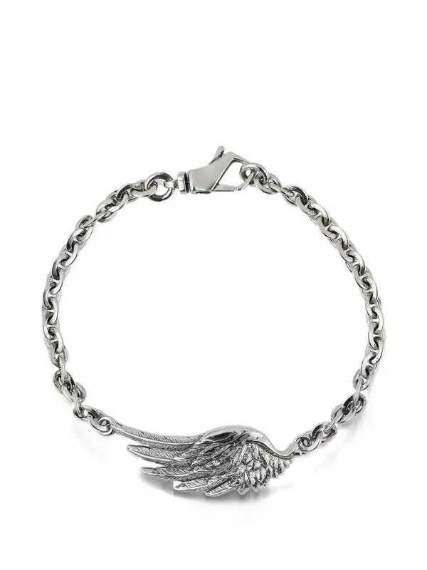 Emanuele Bicocchi Ala Wing-pendant Chain Bracelet - Silver
