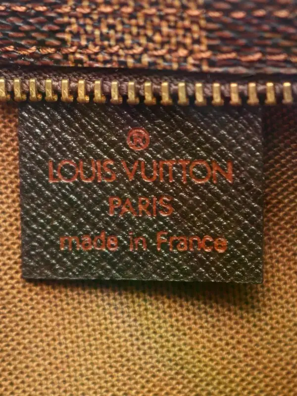 LOUIS VUITTON 1997 Damier Ebène Trousse Makeup Handbag