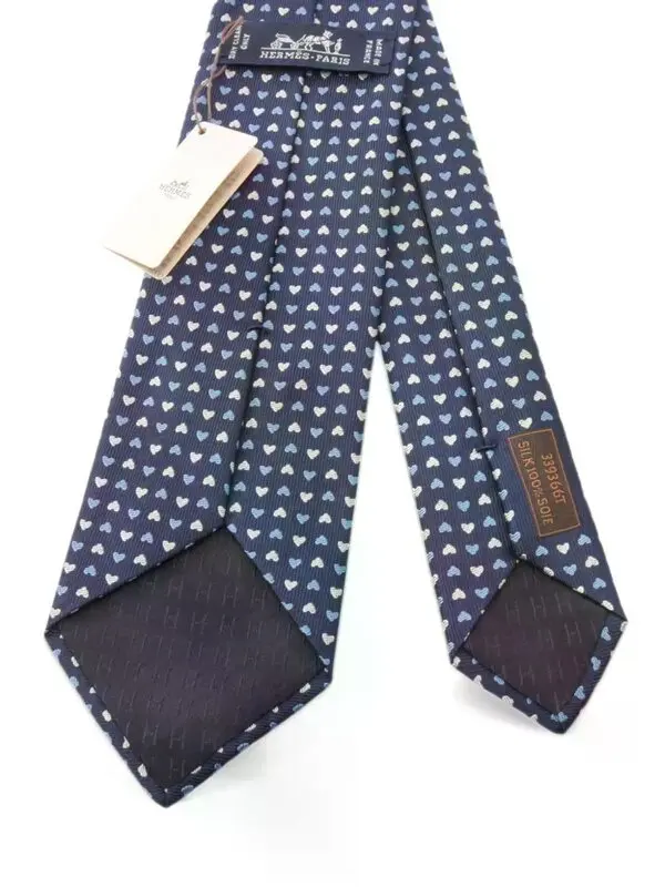 Hermès Love-love Heart-pattern Tie