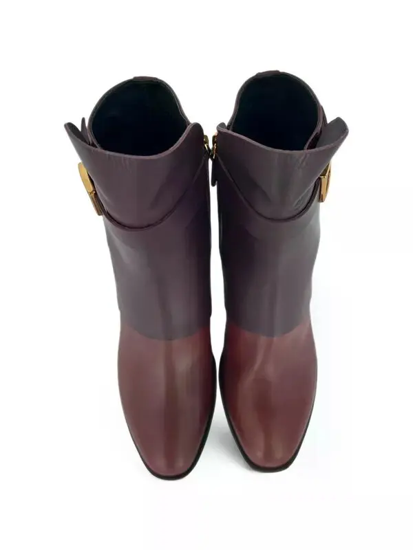 TOD'S Two-toned Buckled Ankle Boots