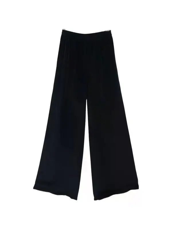 Max Mara Relaxed-fit Heavy Silk Trousers Ultramarine