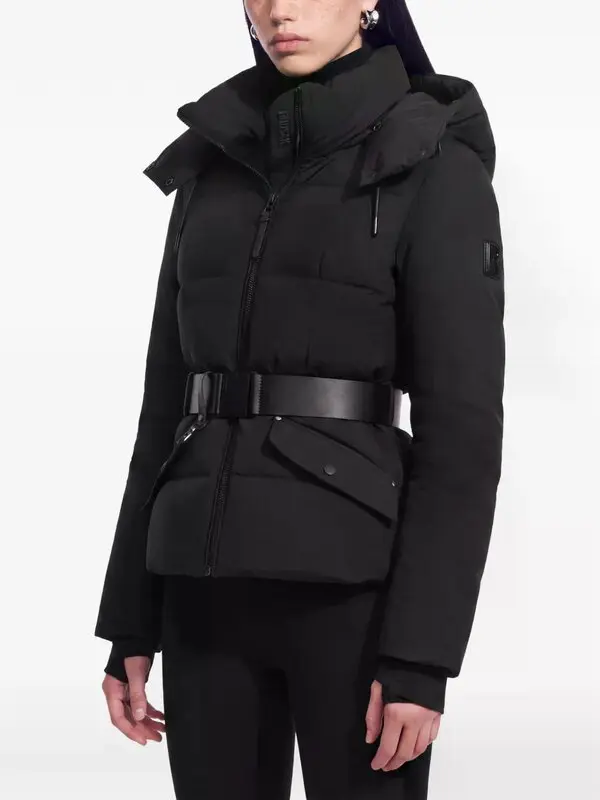 Rudsak Adeline Belted Quilted Puffer Jacket - Black