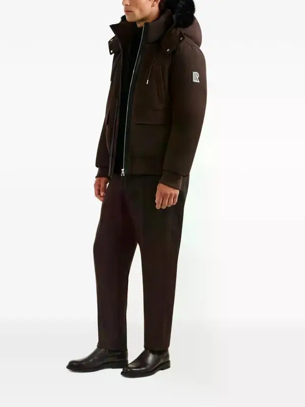 Rudsak Jerome Faux Fur-trim Down Bomber Jacket