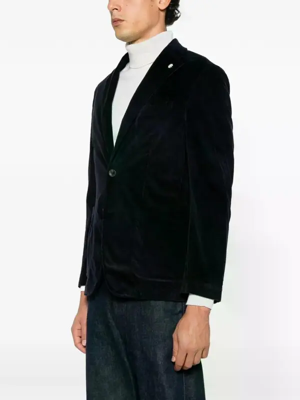 MANUEL RITZ Corduroy Single-breasted Blazer