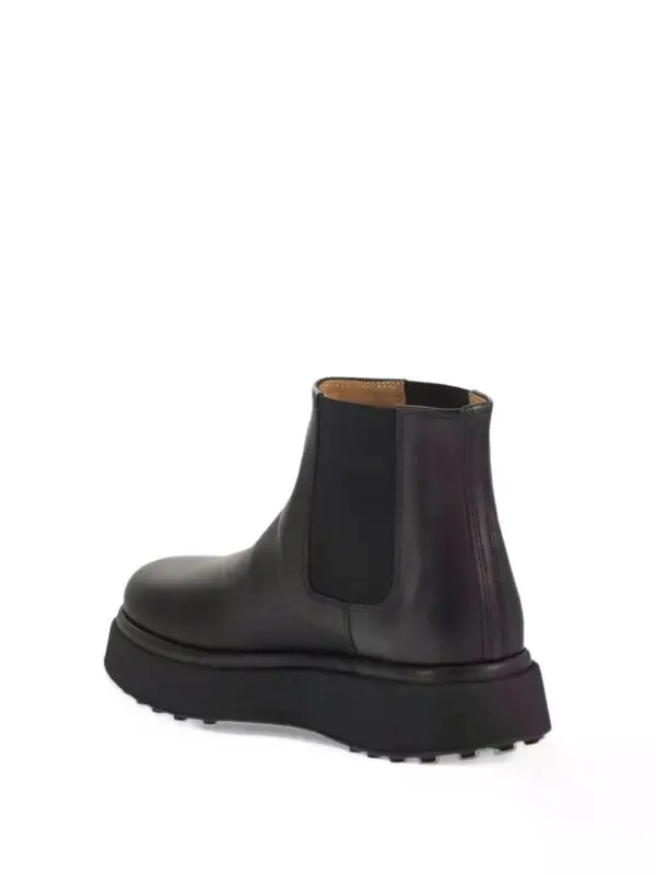 TOD'S Elasticated Leather Ankle Boots