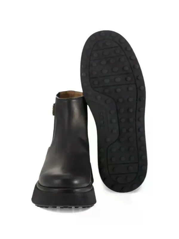 TOD'S Elasticated Leather Ankle Boots