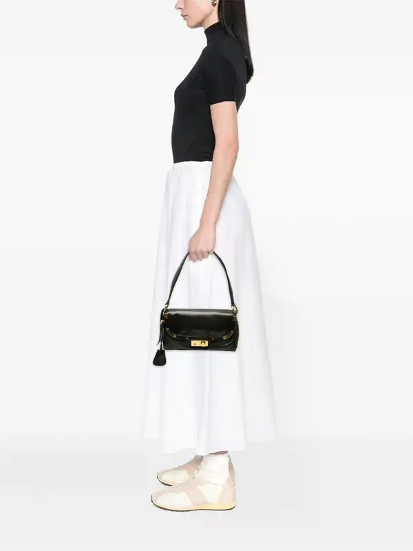 Prada 2010-2026 City Calf Sound Lock Shoulder Bag