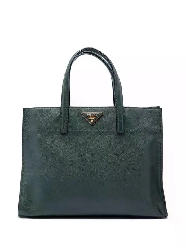 Prada 2010-2026 Saffiano Soft Triple Pocket Tote Satchel