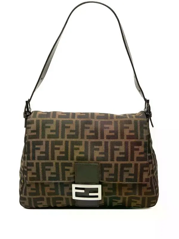 Fendi 2010-2026 Zucca Canvas Mamma Forever Shoulder Bag