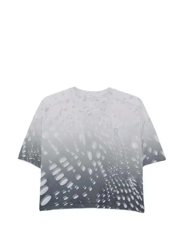 On Volt-t Gradient-effect Logo-print T-shirt - Grey