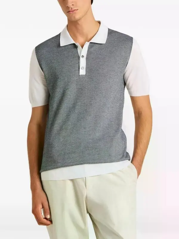 Kiton Contrast-collar Polo Shirt