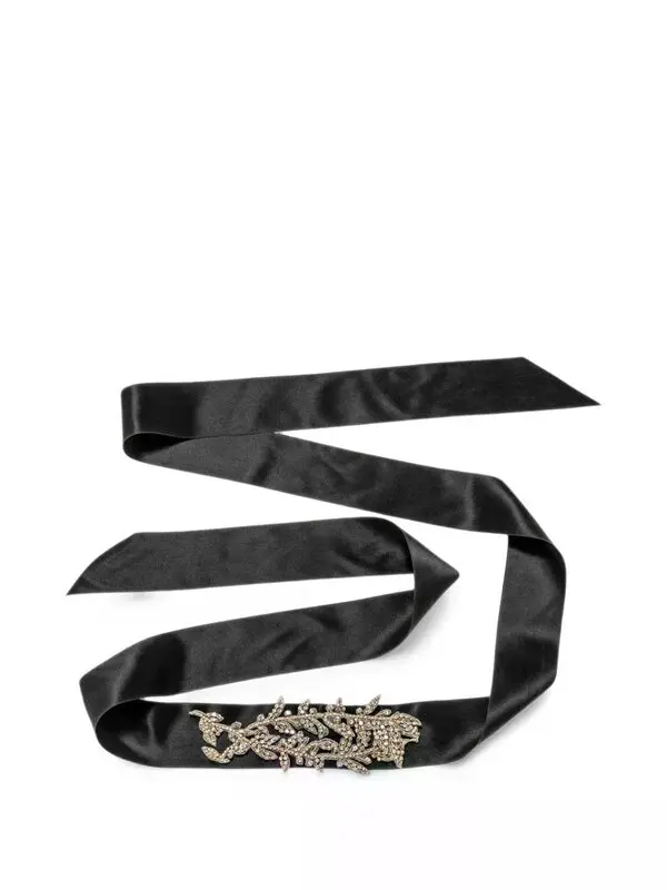 JENNIFER BEHR Philomena Crystal-embellished Scarf - Black