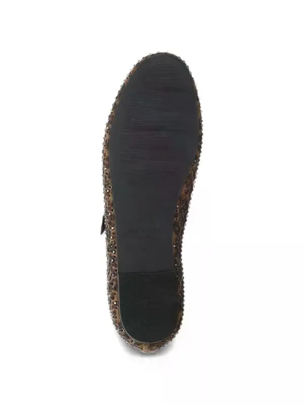 Kurt Geiger Mayfair Leopard-print Ballet Flats