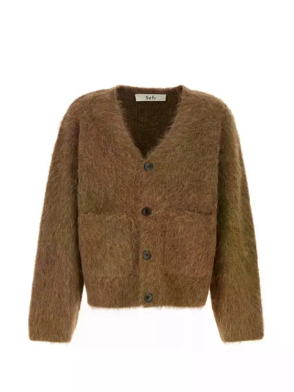 Séfr Lee Brushed-knit Cardigan