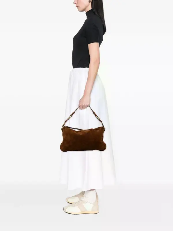 LOUIS VUITTON 2006 Monogram Mahina Suede Onatah Pochette Shoulder Bag