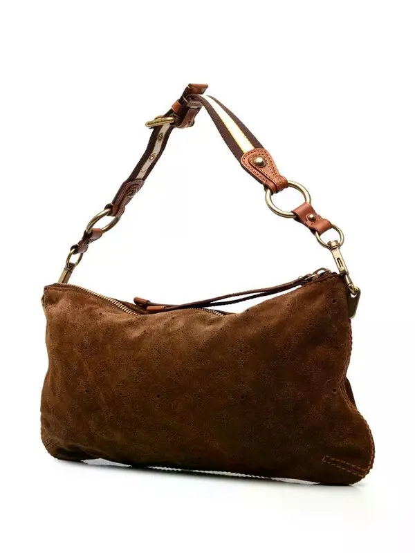 LOUIS VUITTON 2006 Monogram Mahina Suede Onatah Pochette Shoulder Bag