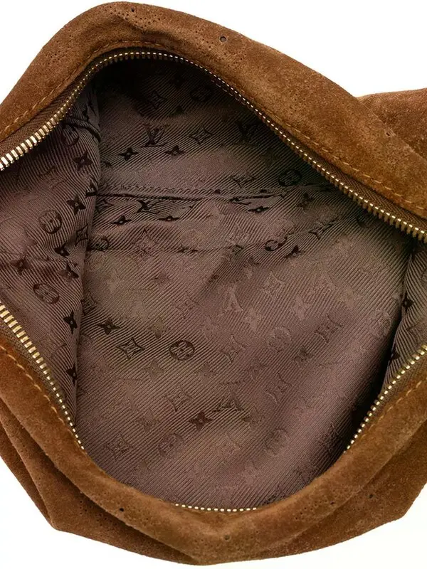 LOUIS VUITTON 2006 Monogram Mahina Suede Onatah Pochette Shoulder Bag