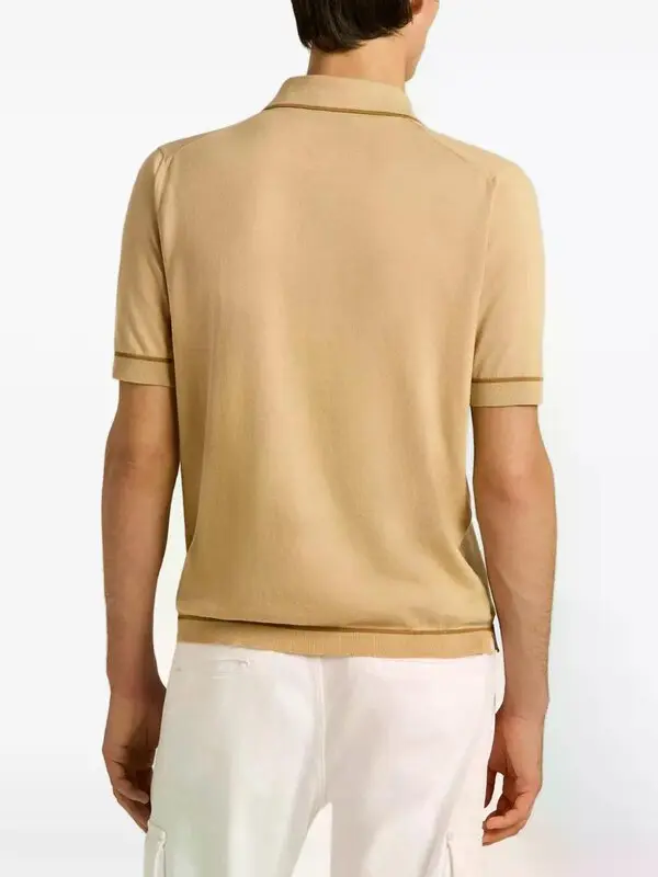 Kiton Cotton Knitted Polo Shirt