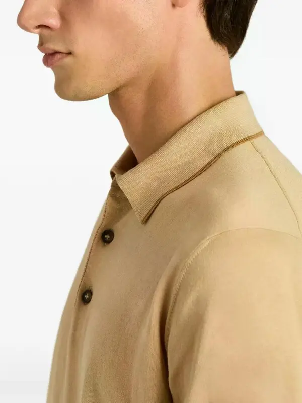 Kiton Cotton Knitted Polo Shirt
