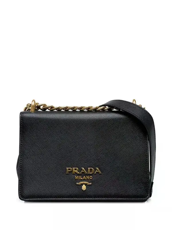 Prada 2010-2026 Saffiano Lux Chain Crossbody Bag