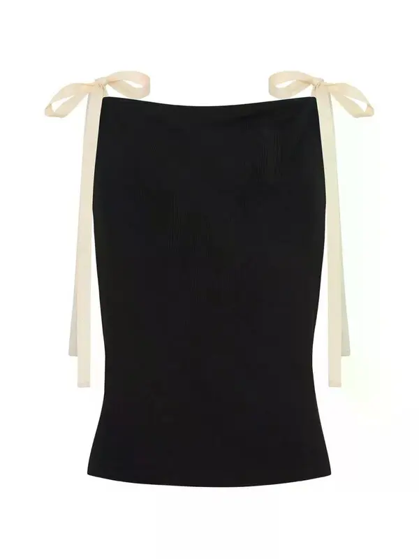 Anna Quan Ford Tie-strap Top - Black