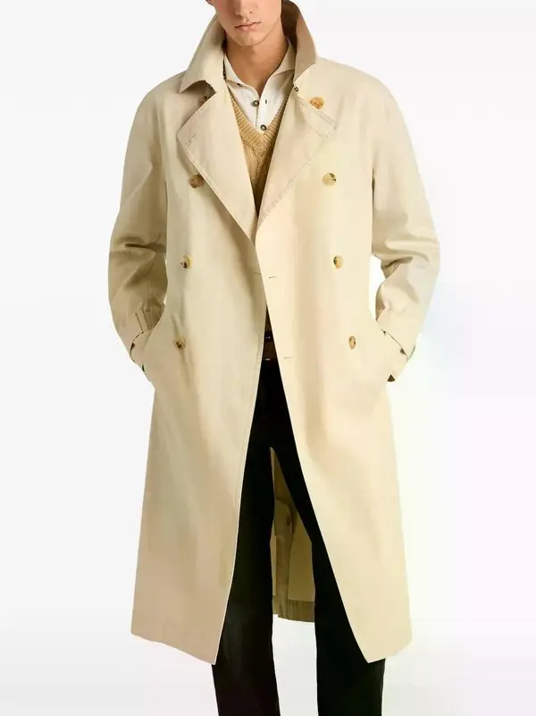 Kiton Double-breasted Trench Coat