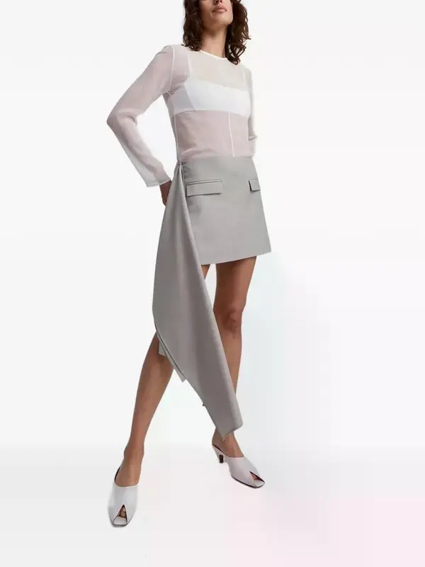 Anna Quan Ascoli Draped Mini Skirt