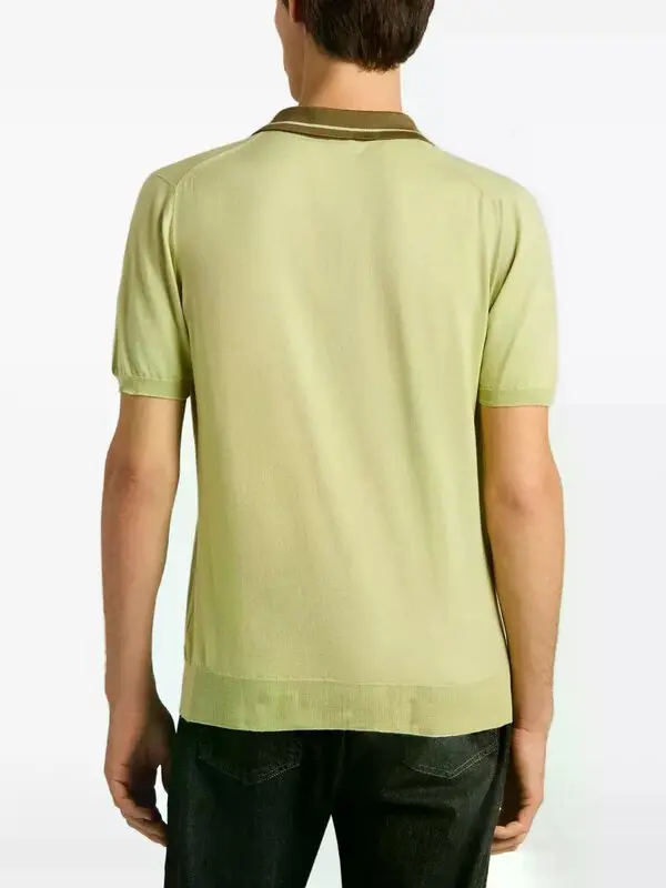 Kiton Contrast-collar Polo Shirt