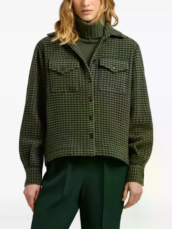 Kiton Houndstooth Cashmere Jacket