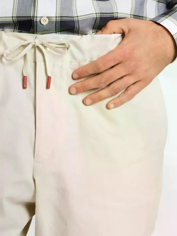Kiton Drawstring Elasticated-waist Tailored Trousers