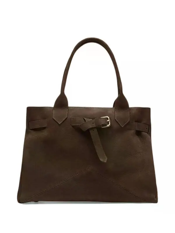 BALLANTYNE Kate M Knotted Leather Tote Bag