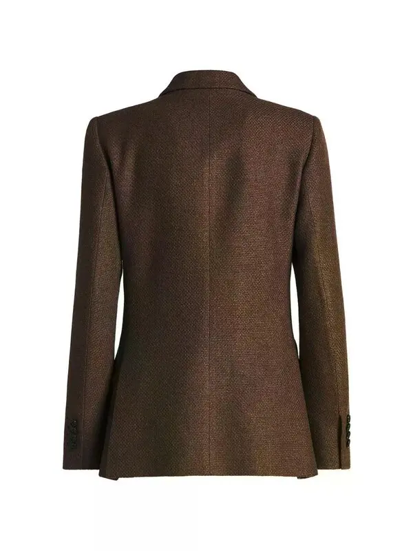 Kiton Single-breasted Notch-lapels Blazer - Brown
