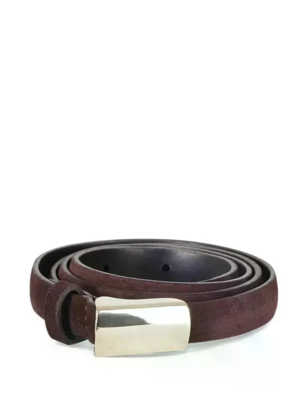 Orciani Peach Suede Belt