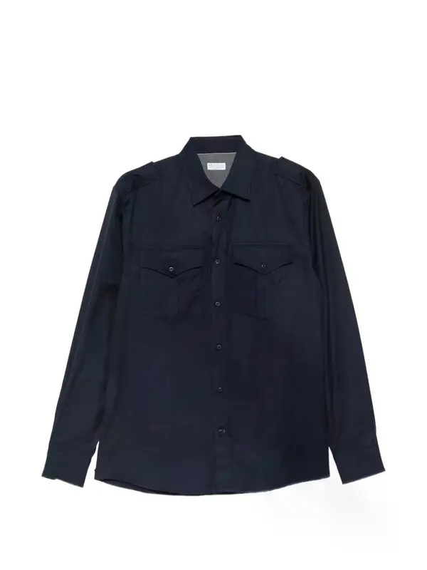 Brunello Cucinelli Button-flap Shirt